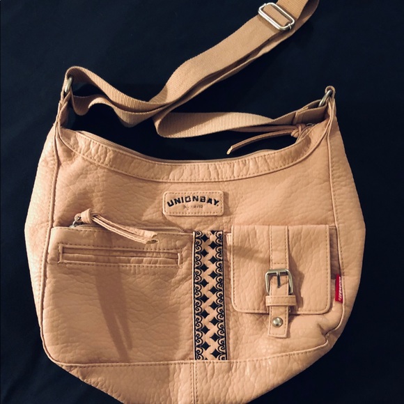 UNIONBAY | Bags | Union Bay Pale Pink Shoulder Pebble Leather Bag ...